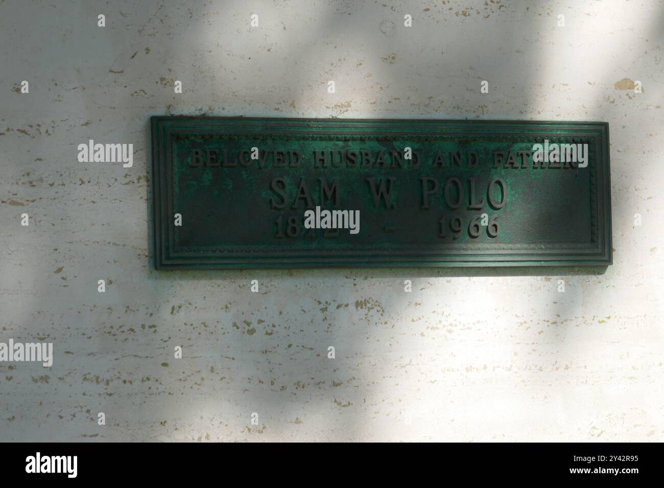 Inglewood, California, USA 14th September 2024 Actor Sam Polo Grave in ...