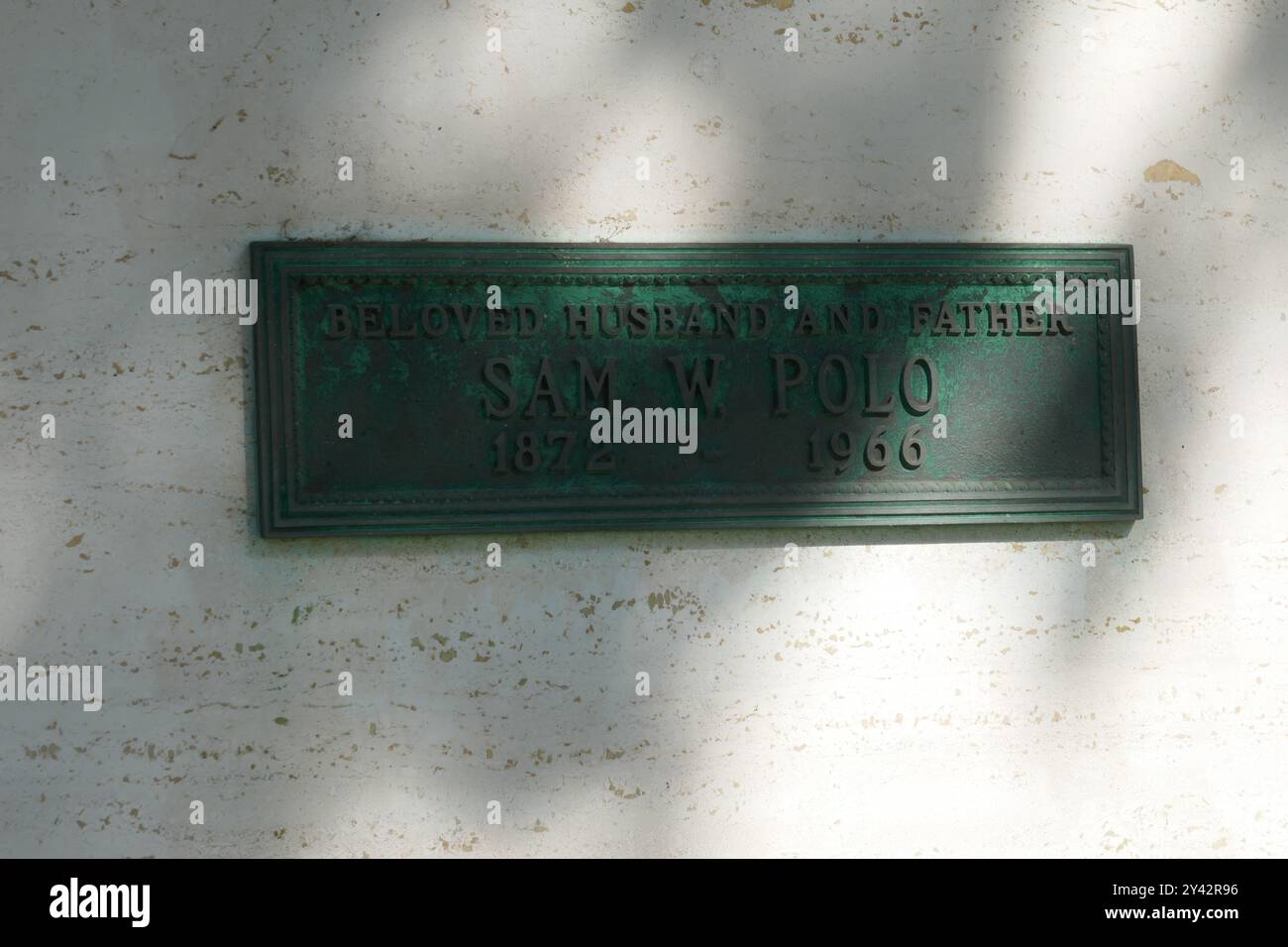 Inglewood, California, USA 14th September 2024 Actor Sam Polo Grave in ...