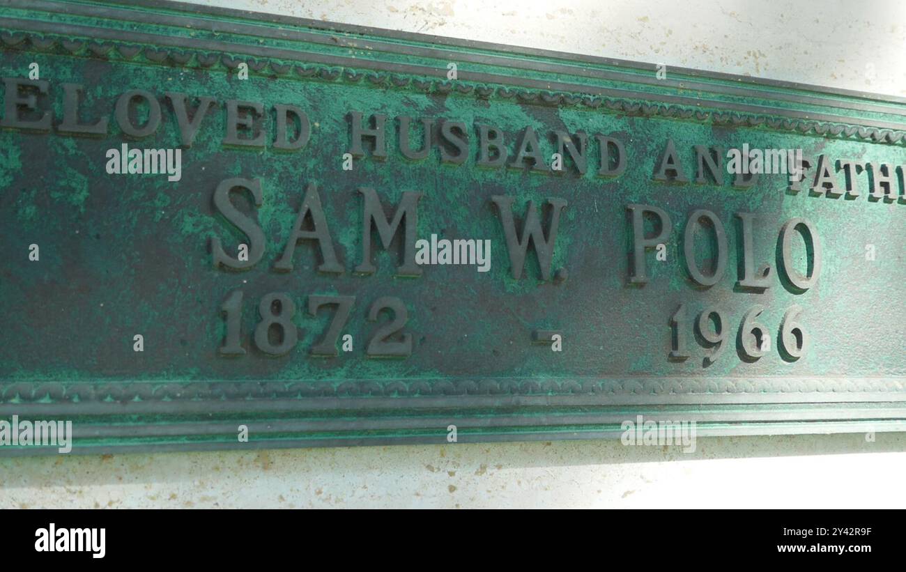 Inglewood, California, USA 14th September 2024 Actor Sam Polo Grave in ...