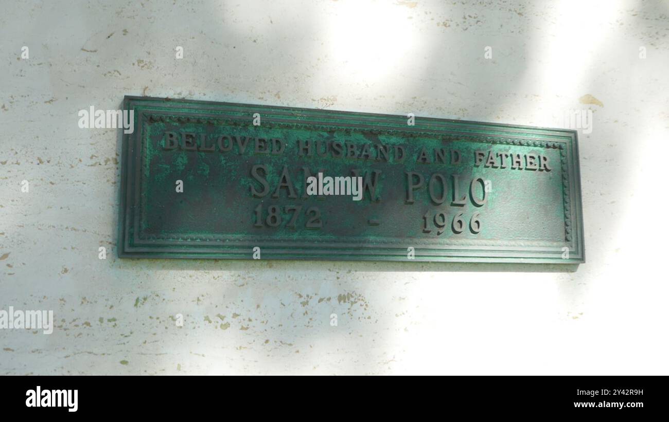 Inglewood, California, USA 14th September 2024 Actor Sam Polo Grave in ...