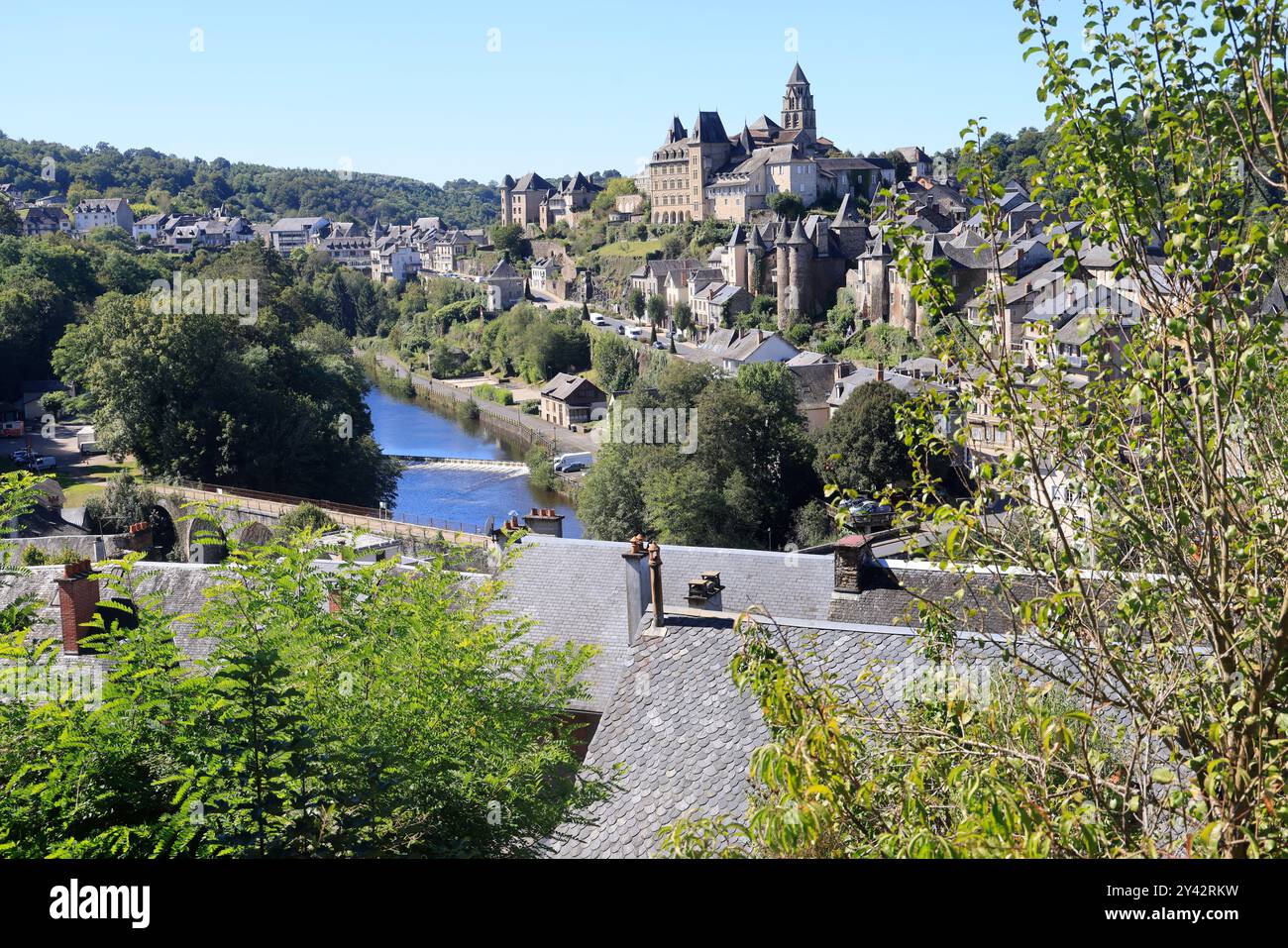 Uzerche, a small authentic, historic and touristic town on the banks of ...