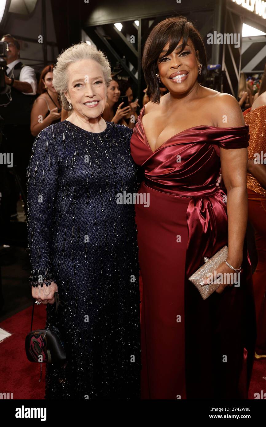 Kathy Bates and Niecy Nash-Betts walk the Red Carpet at the 76th Emmy ...