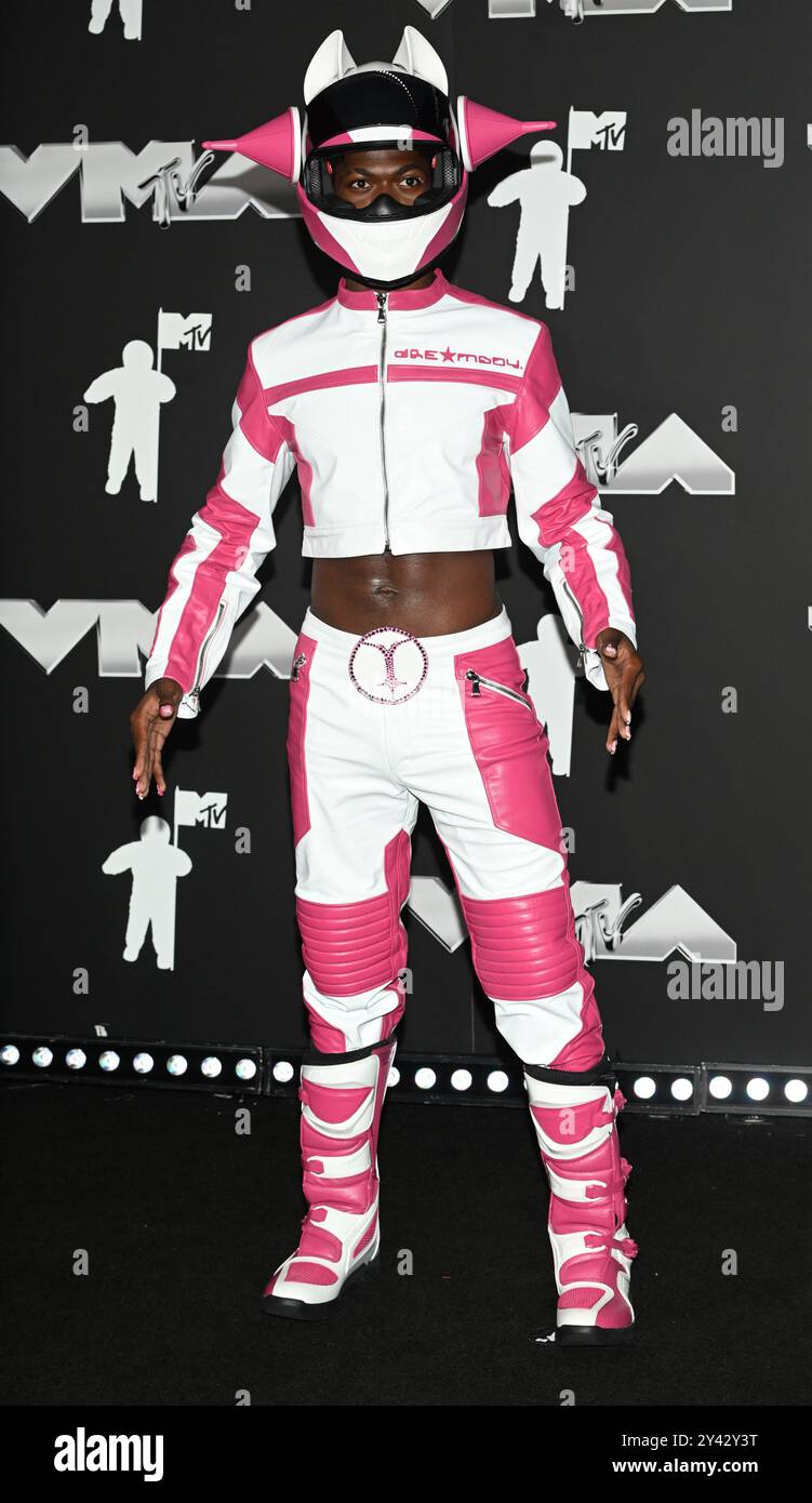 Lil Nas X attends the 2024 MTV Video Music Awards at UBS Arena on ...