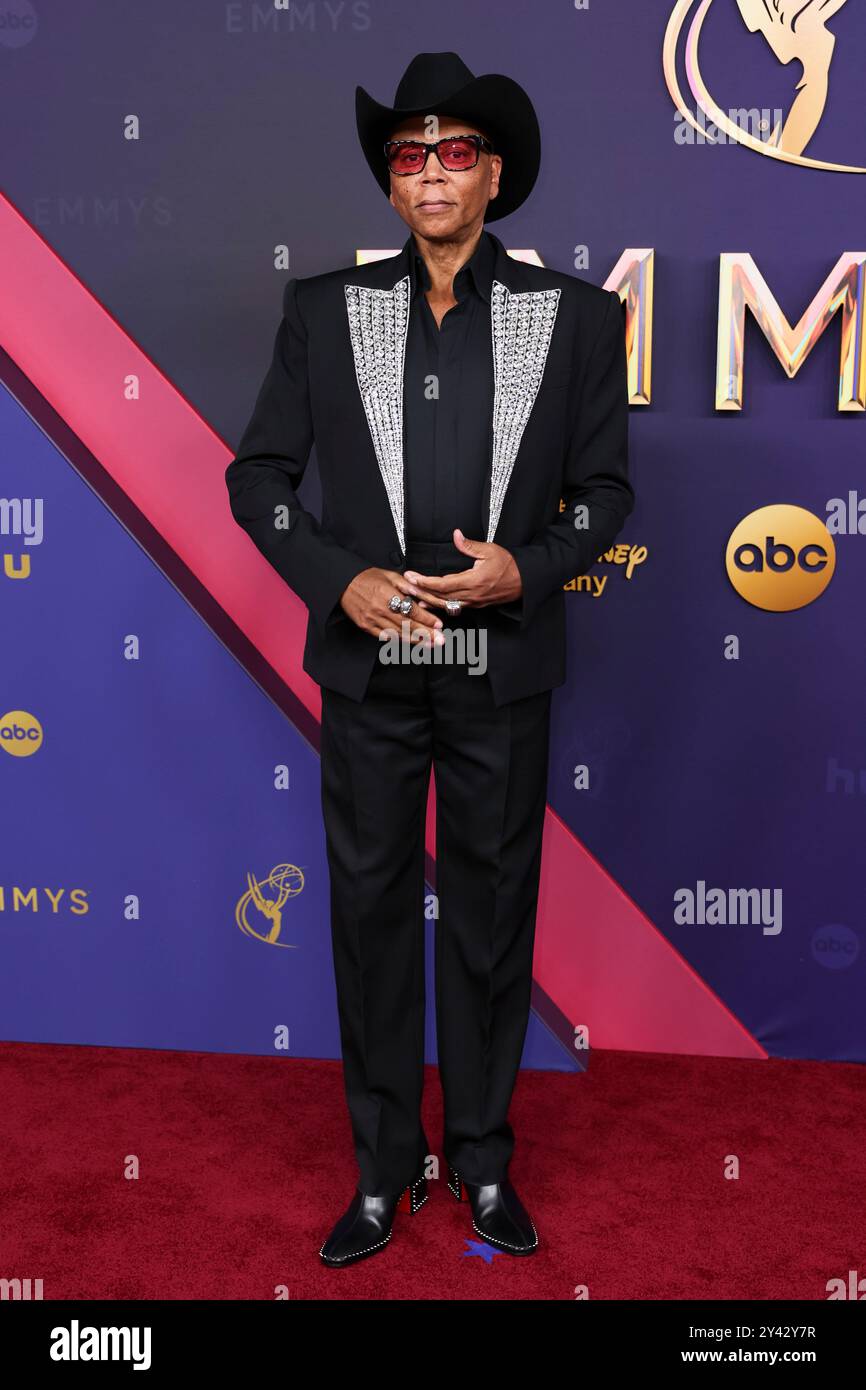 Rupaul Charles poses for a Red Carpet portrait at the 76th Emmy Awards ...