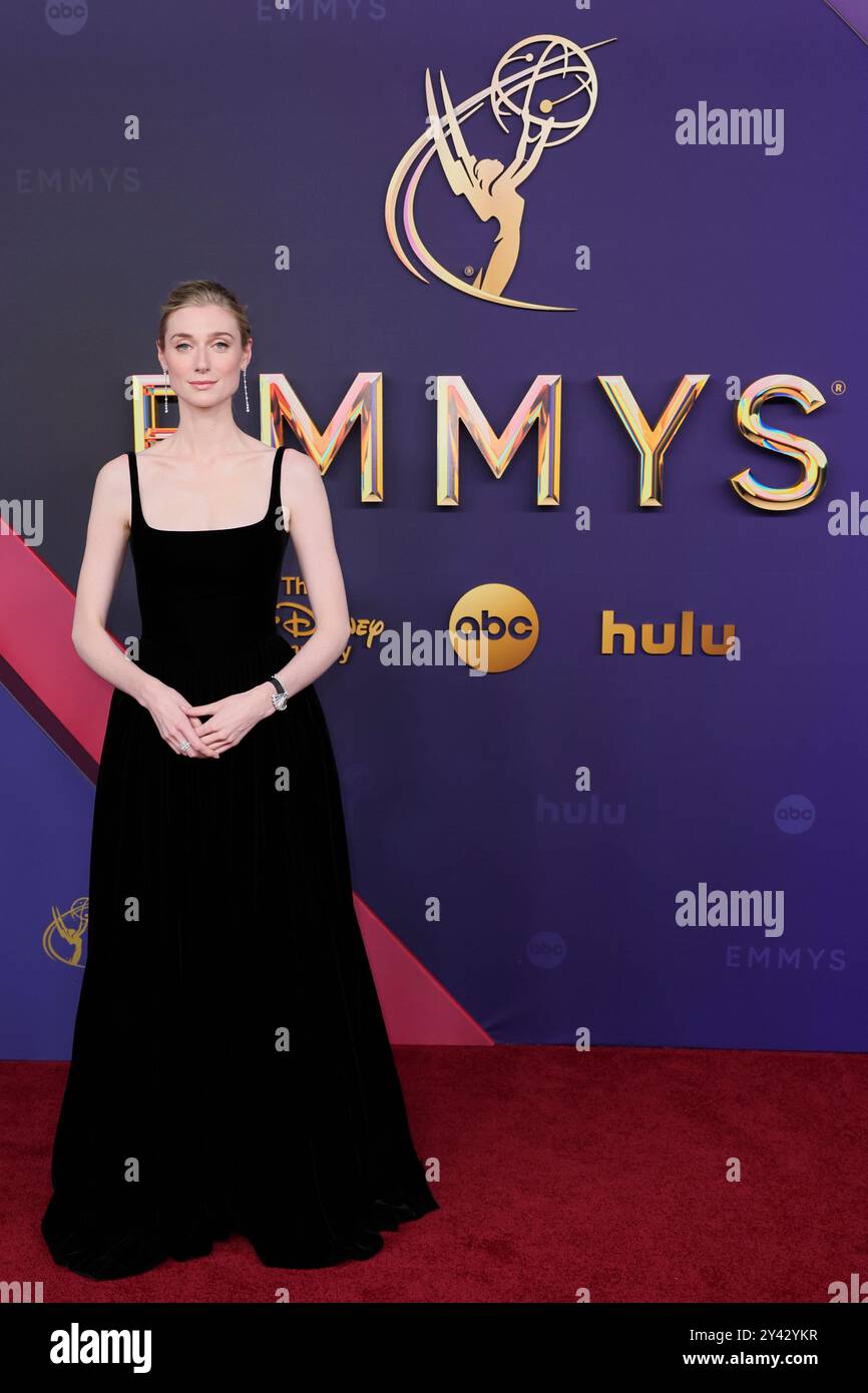 Elizabeth Debicki poses for a Red Carpet portrait at the 76th Emmy ...