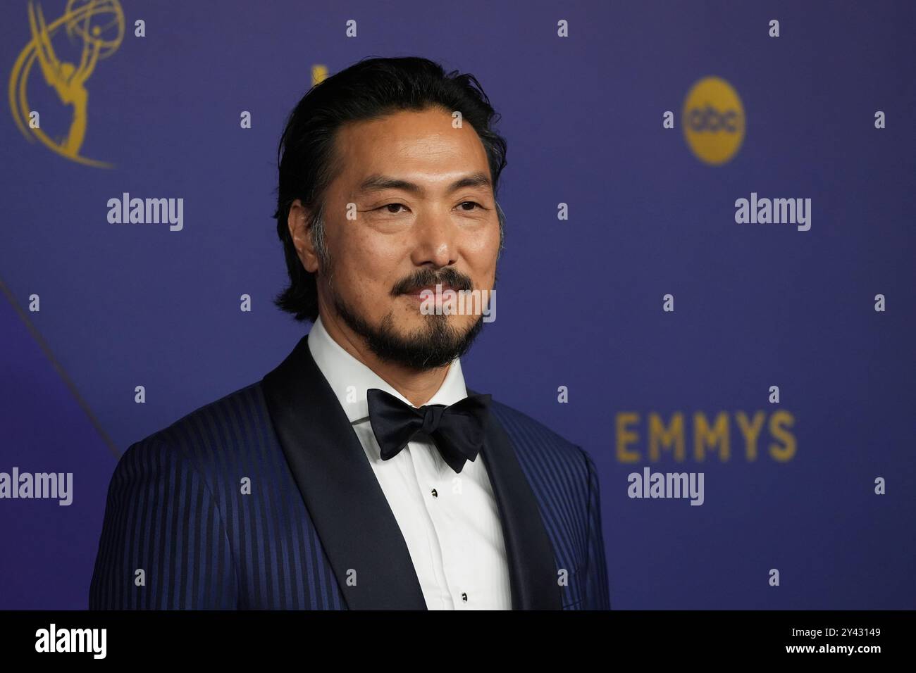 Takehiro Hira poses for a Red Carpet portrait at the 76th Emmy Awards ...