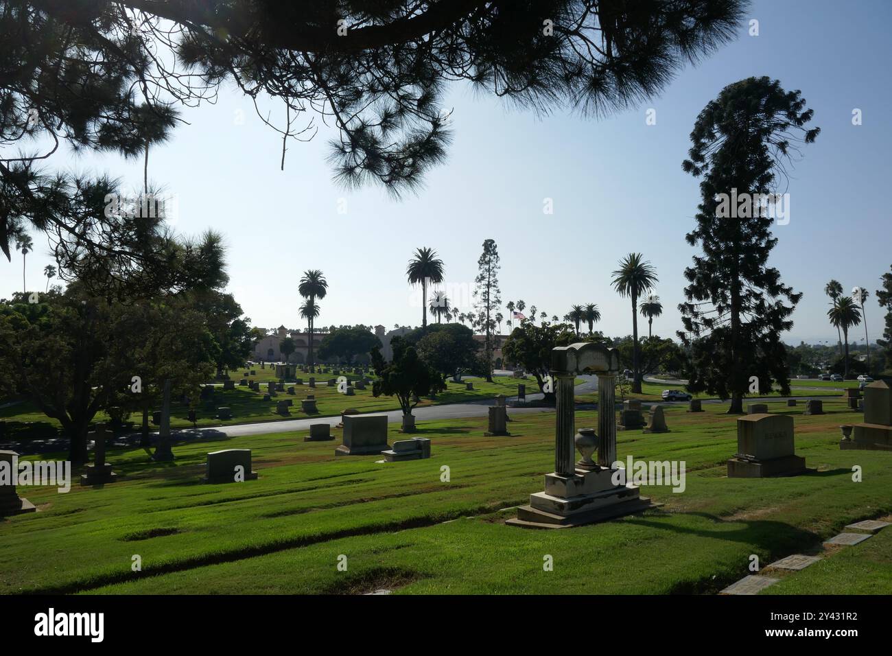 Inglewood, California, USA 14th September 2024 Inglewood Park Cemetery ...