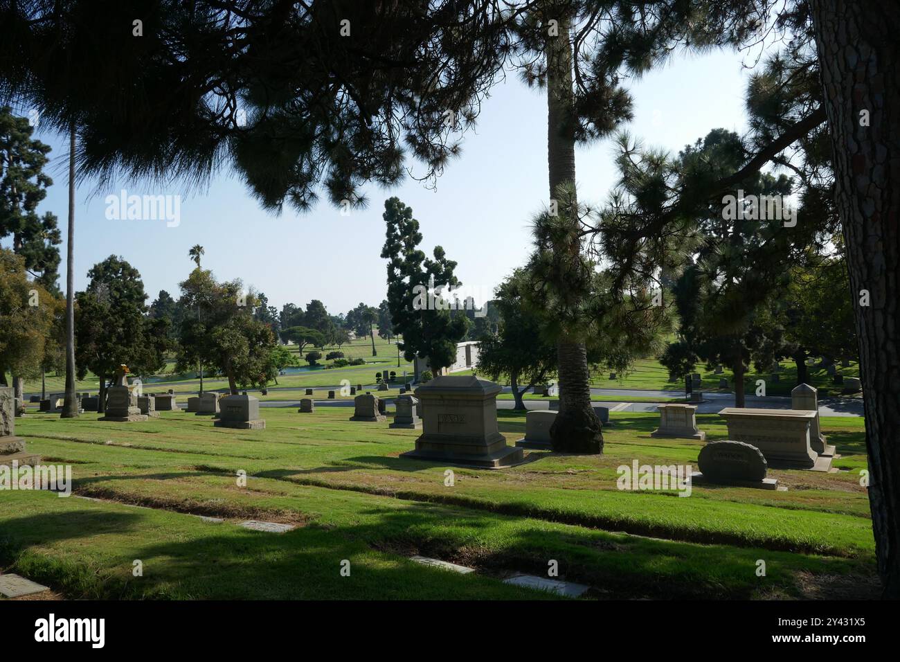 Inglewood, California, USA 14th September 2024 Inglewood Park Cemetery ...