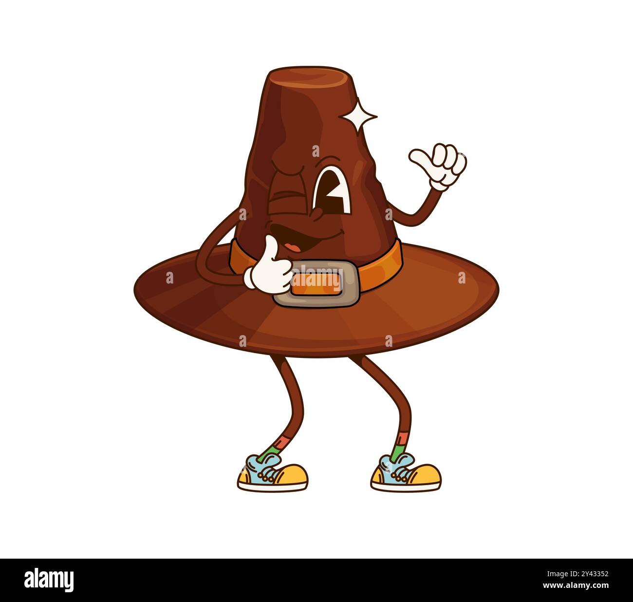 Pilgrim costume cheer Stock Vector Images - Alamy