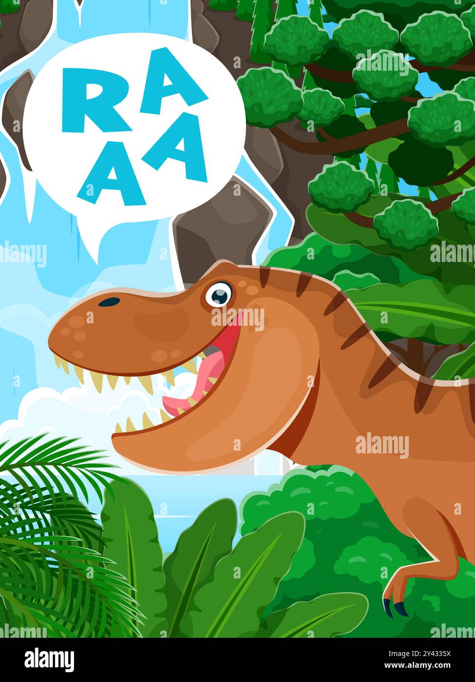 Monster scene poster Stock Vector Images - Alamy