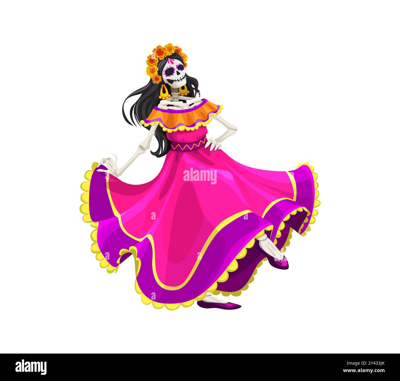 Catrin dia de los muertos Stock Vector Images - Alamy