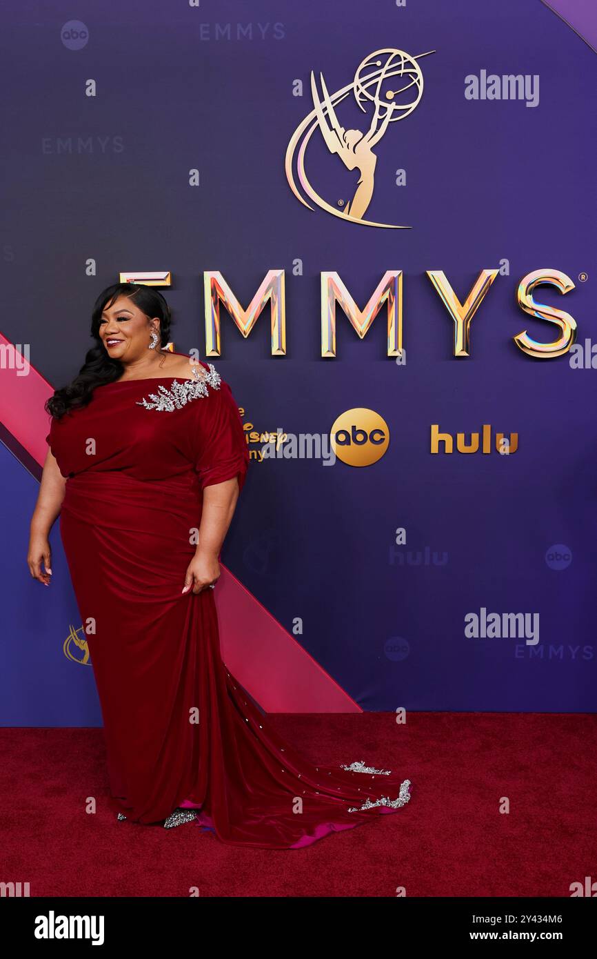 Ms. Pat poses for a Red Carpet portrait at the 76th Emmy Awards on ...