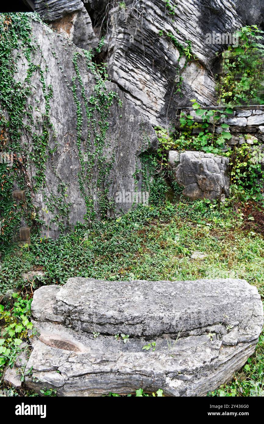 View of the Xiong 'er Mountain Rift Valley in Zaozhuang, East China's ...