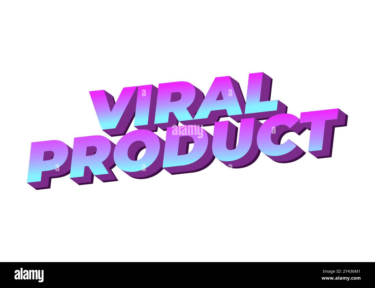 Viral product. Text effect design for advertising, articles or social ...