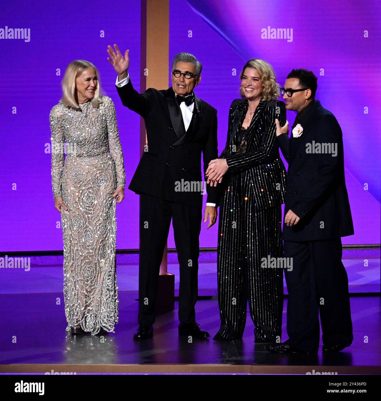 Los Angeles, United States. 15th Sep, 2024. (L-R) Catherine O'Hara ...