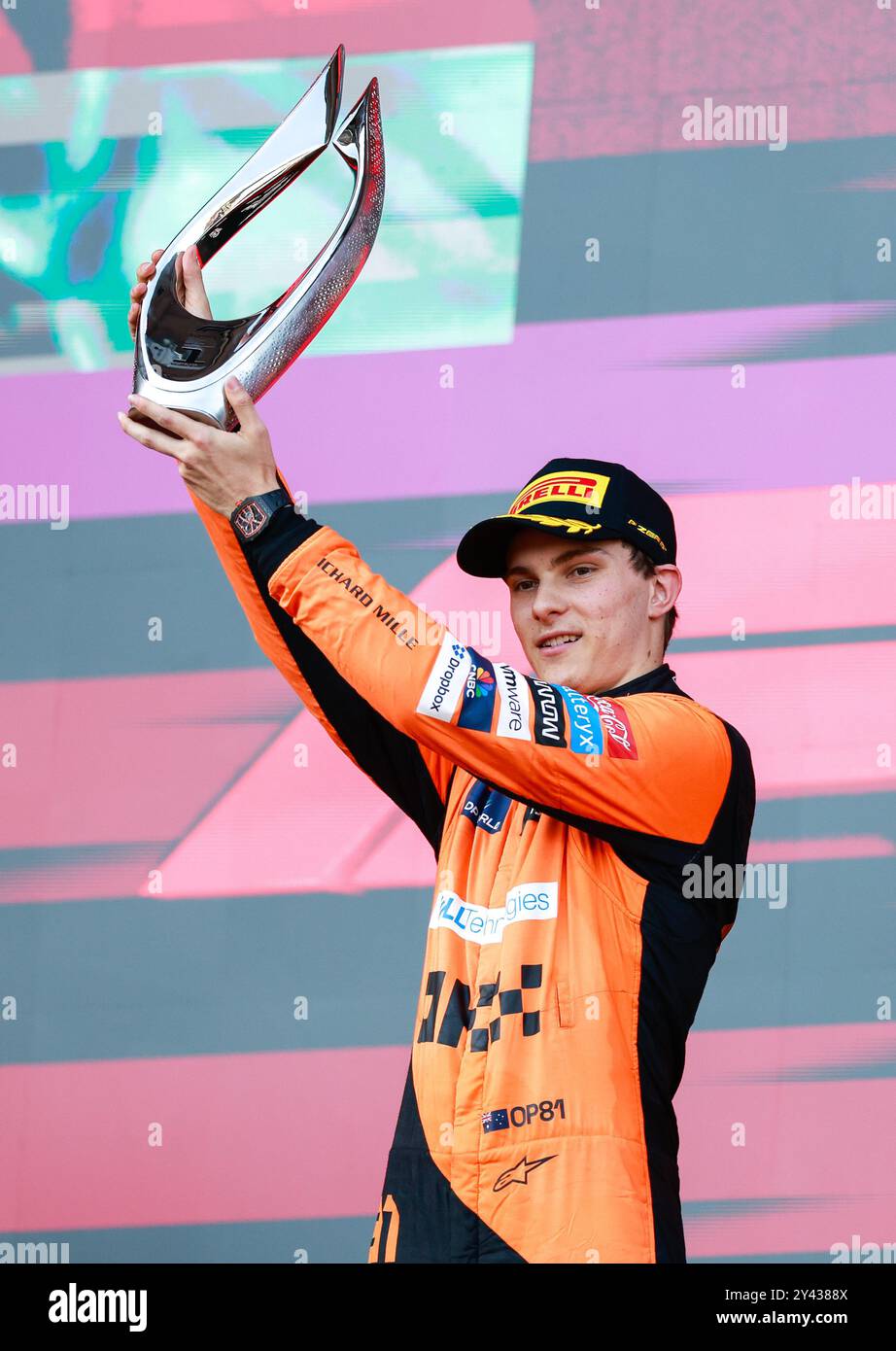 Baku, Azerbaijan. 15 September, 2024. PIASTRI Oscar (aus), McLaren F1 ...