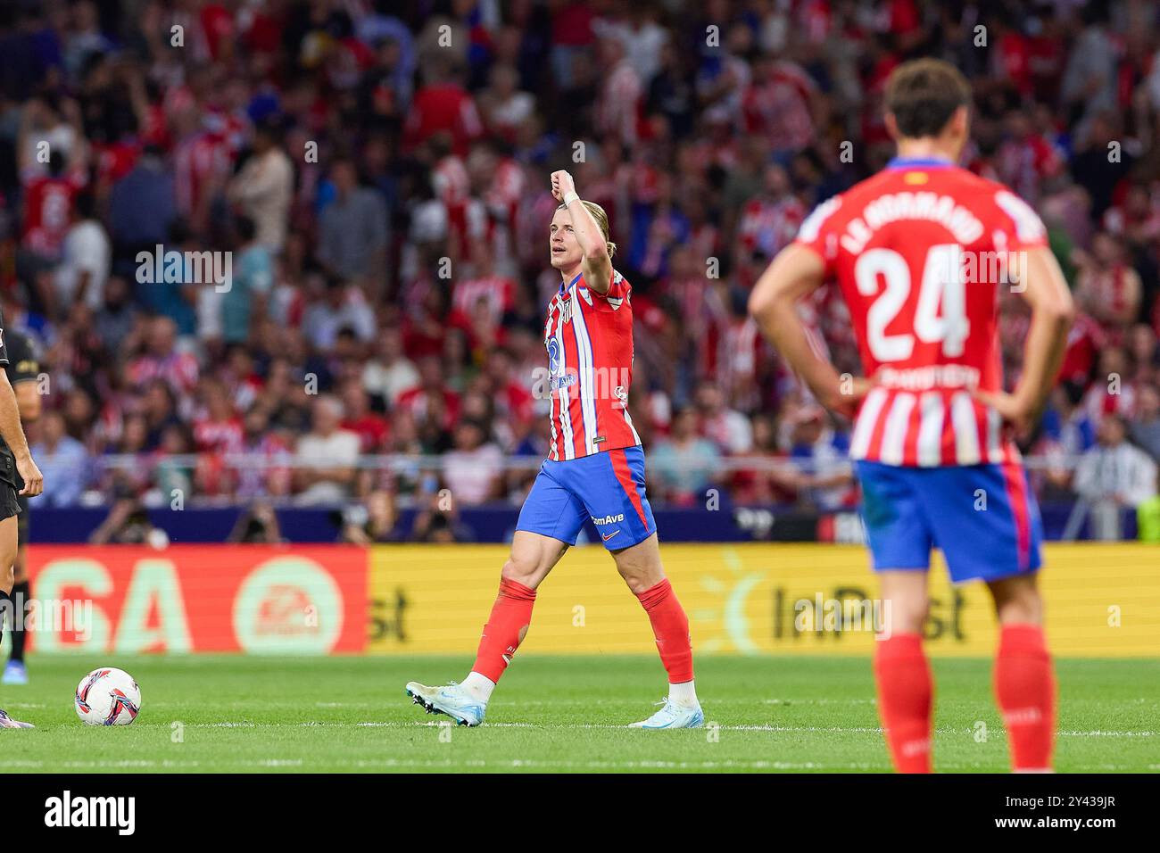Madrid, Spain. 15th Sep, 2024. Conor Gallagher of Atletico Madrid ...