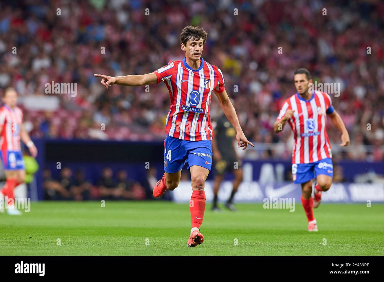 Madrid, Spain. 15th Sep, 2024. Robin Le Normand of Atletico Madrid seen ...