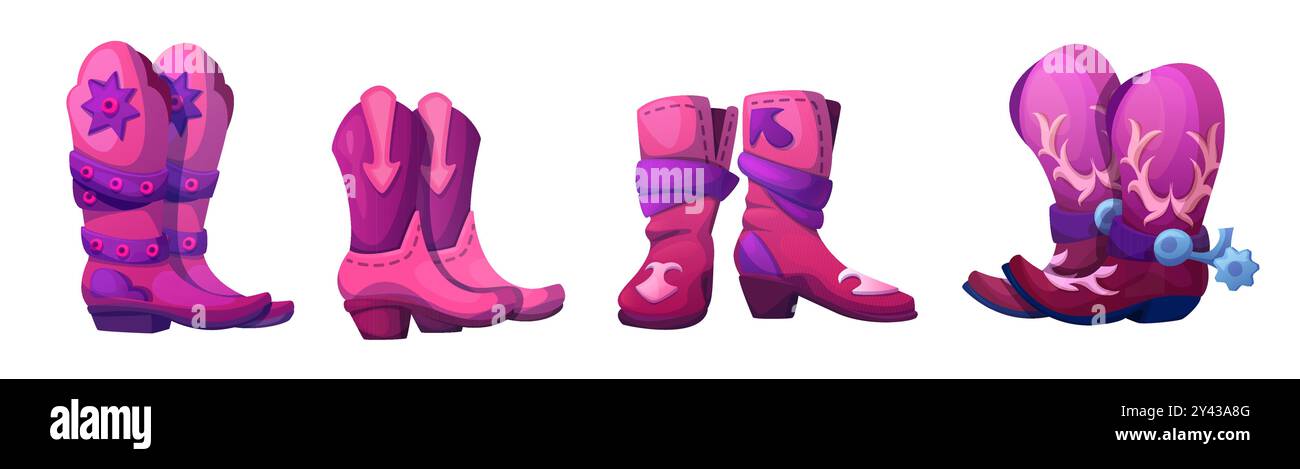 Pink spurs Stock Vector Images - Alamy