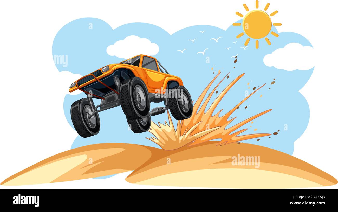 Dune road car Stock Vector Images - Alamy