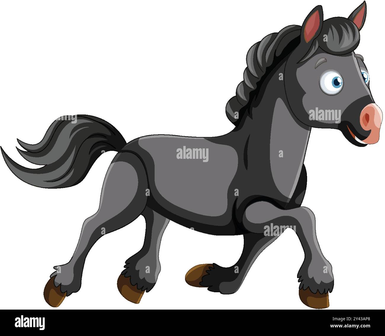 Animated horse vector vectors hi-res stock photography and images - Alamy