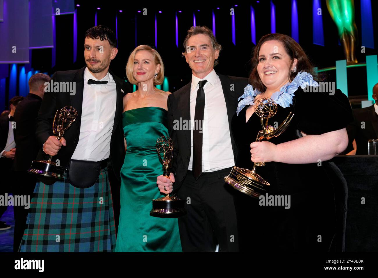 From left, Richard Gadd, Naomi Watts, Billy Crudup and Jessica Gunning ...