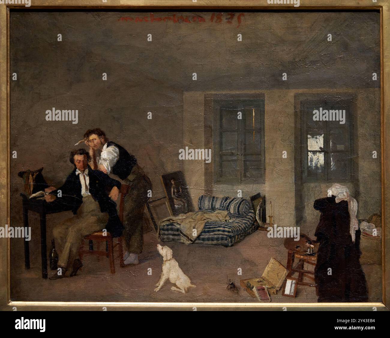 My Room in 1825, 1825, Oil on canvas, OCTAVE TASSAERT (1800-1874 ...