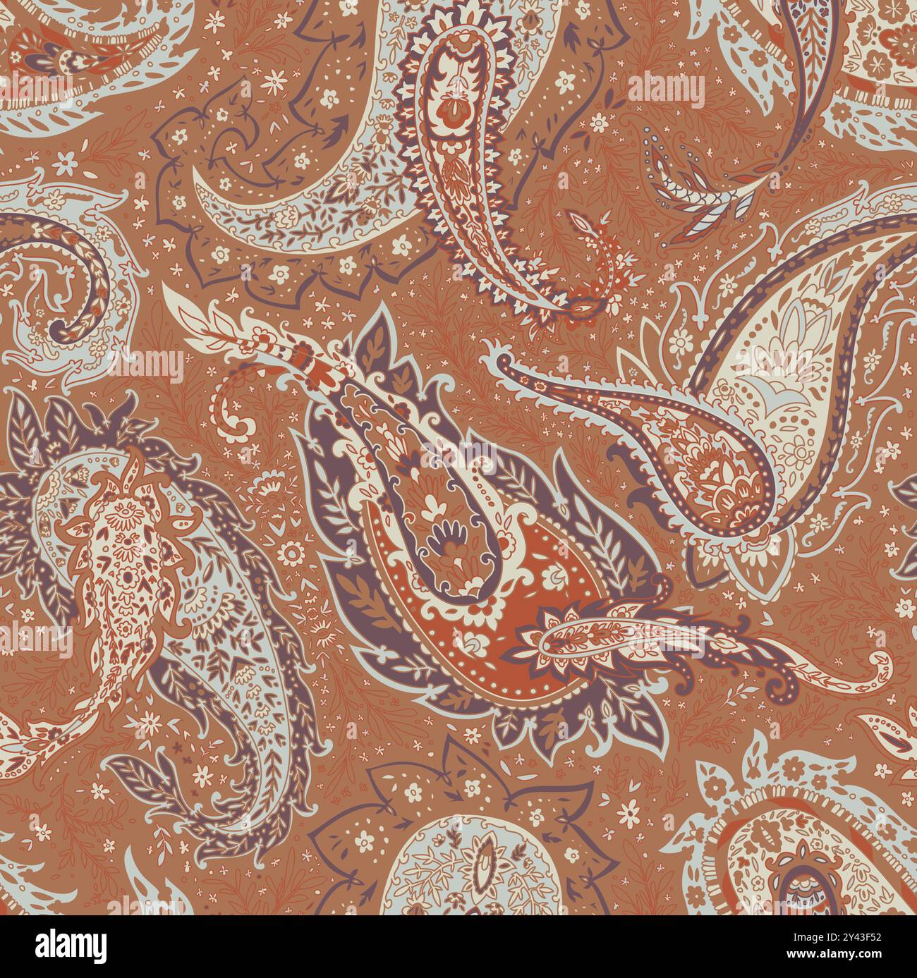 Paisleys Stock Vector Images - Alamy