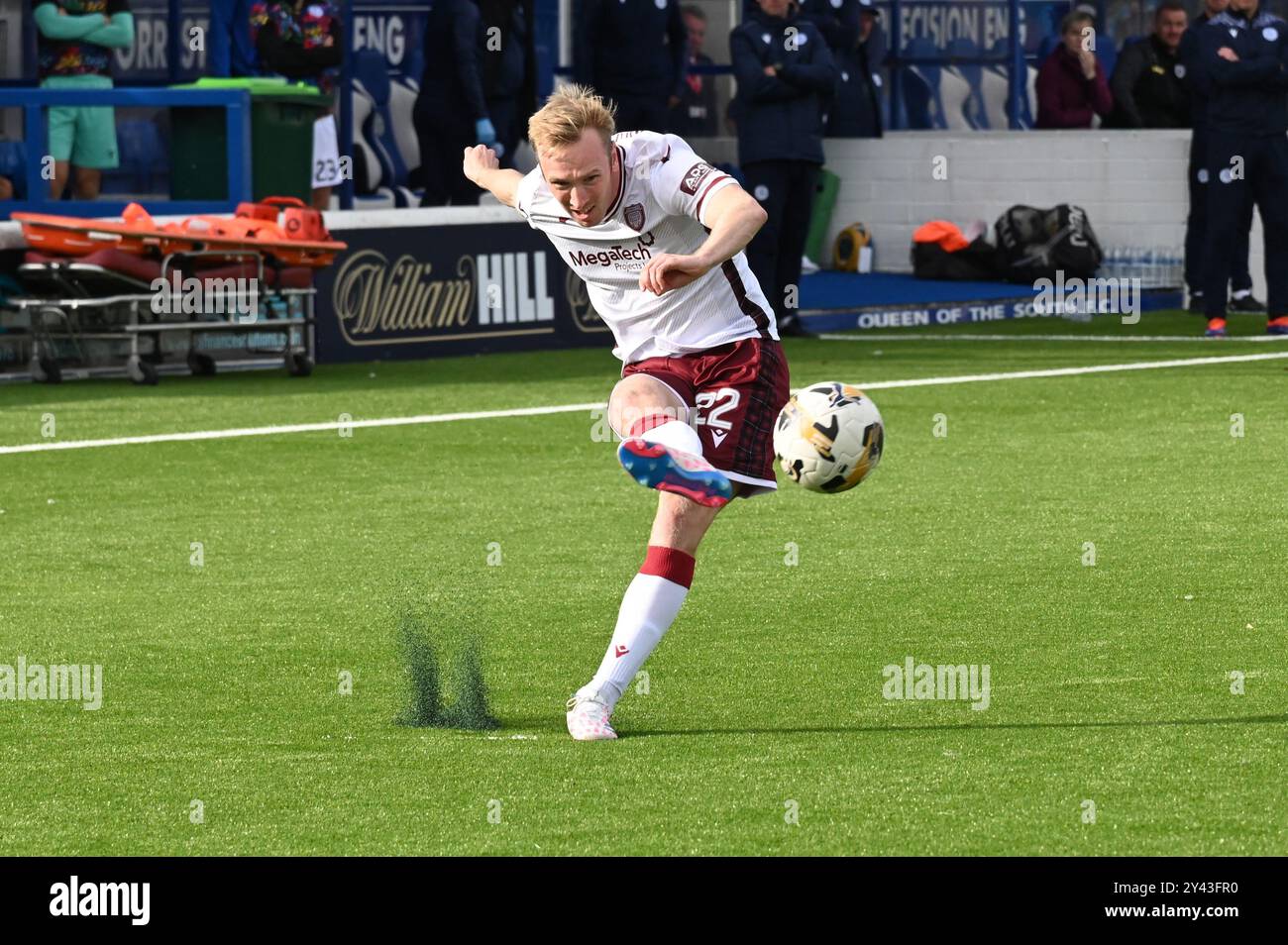 Rubber granules rise from the 3G synthetic pitch at Palmerston Park ...