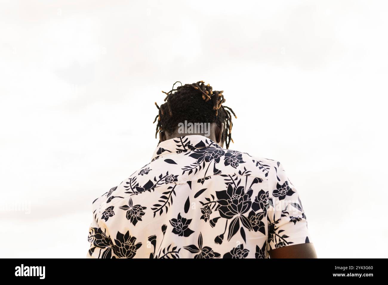 back view of a stylish young black man Stock Photo - Alamy