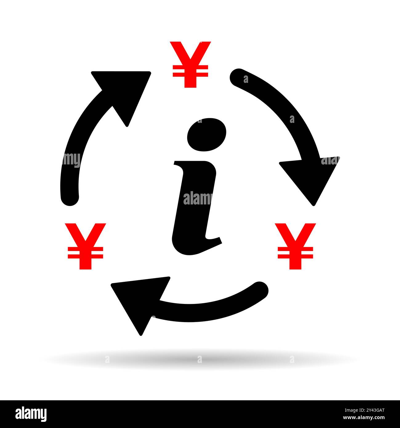Money management icon yuan Stock Vector Images - Alamy