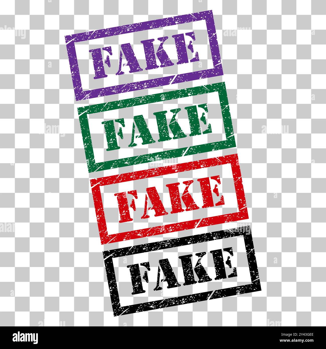 Set of Fake stamp symbol, label sticker sign button, text banner vector ...