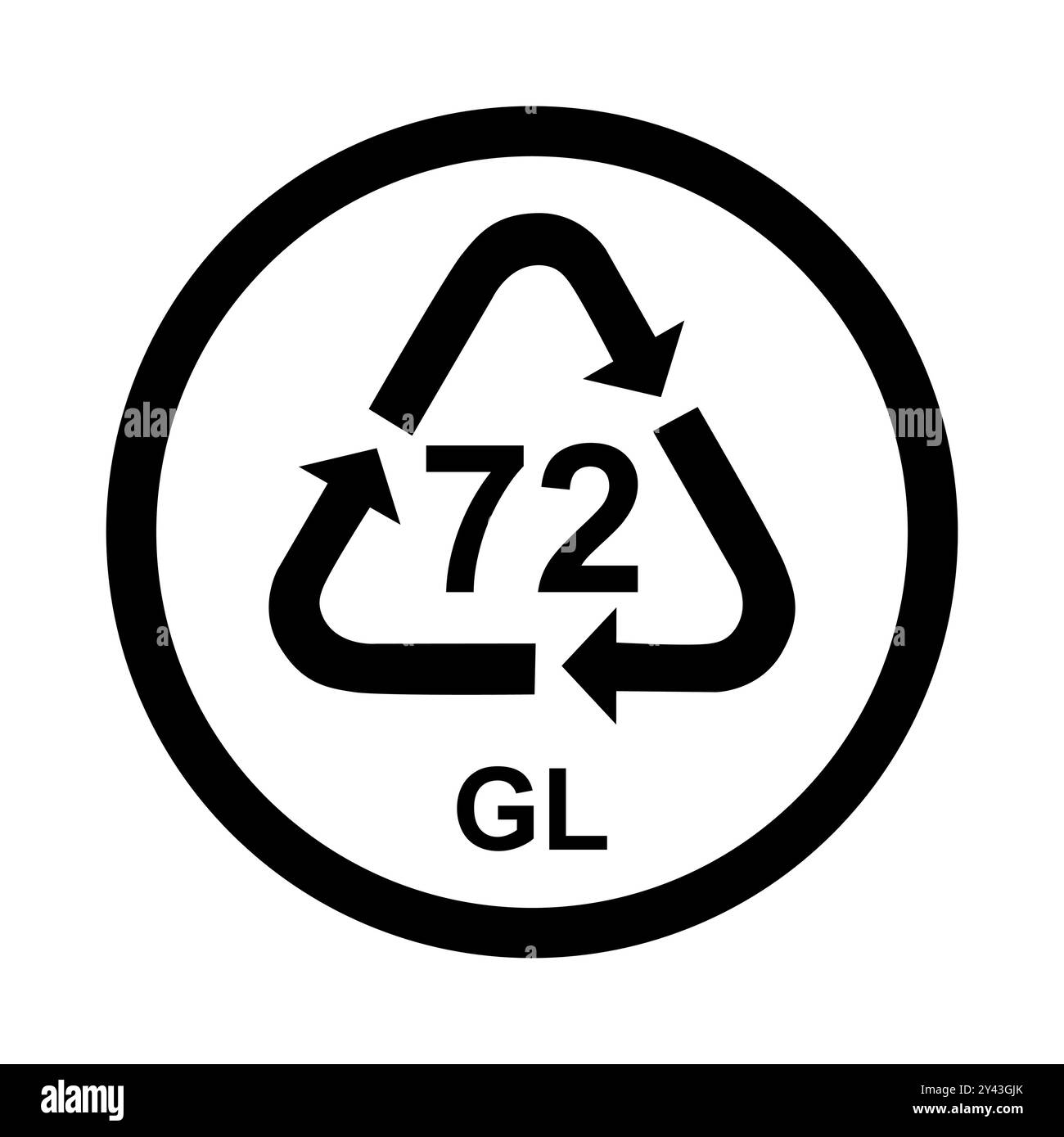 Glass symbol, ecology recycling sign isolated on white background ...