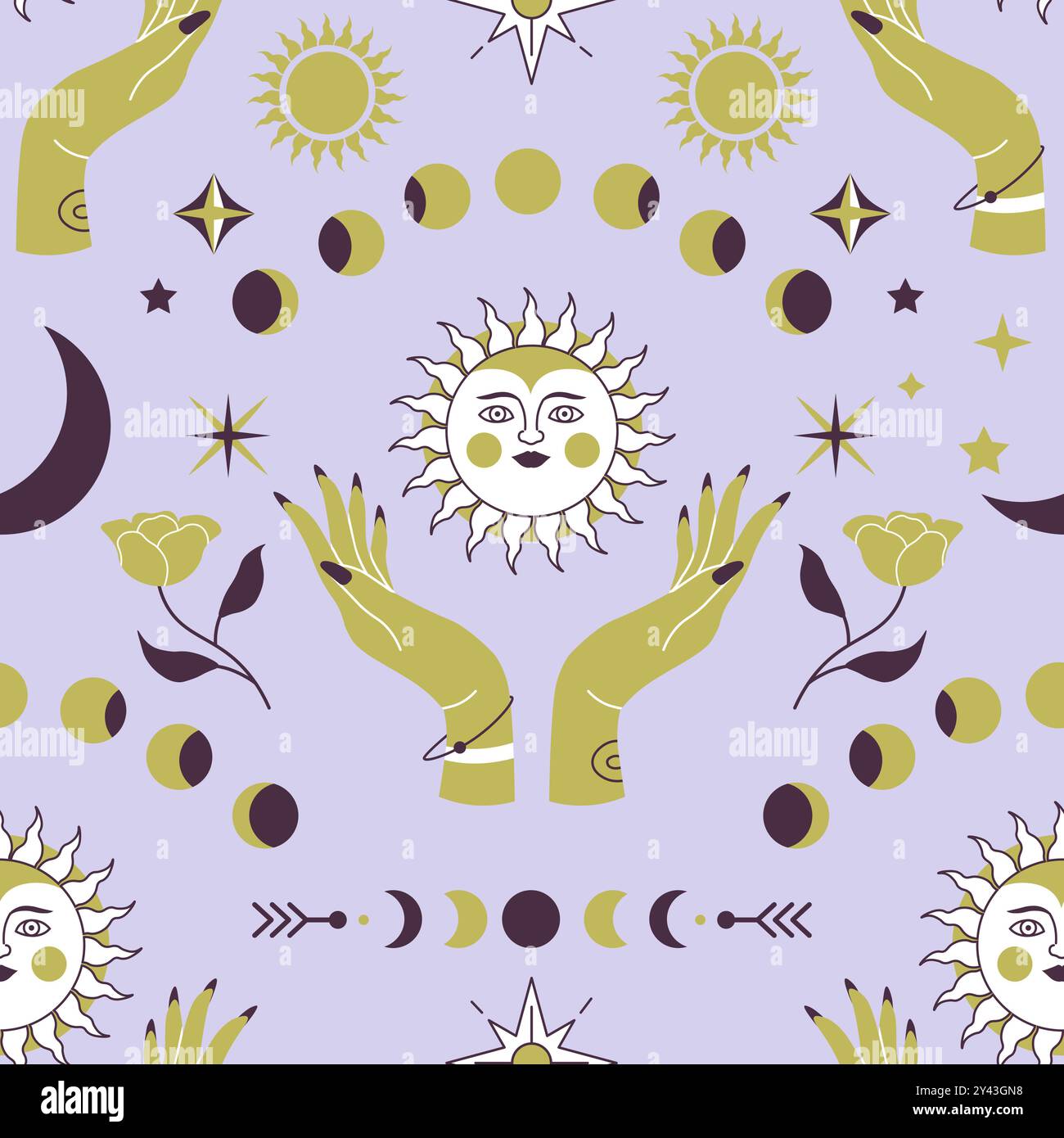 Celestial space background sun Stock Vector Images - Alamy
