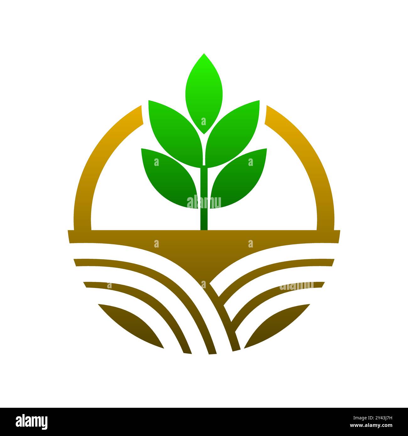 Agronomy logo icon. Agriculture logo design. Agronomy logo with plants ...