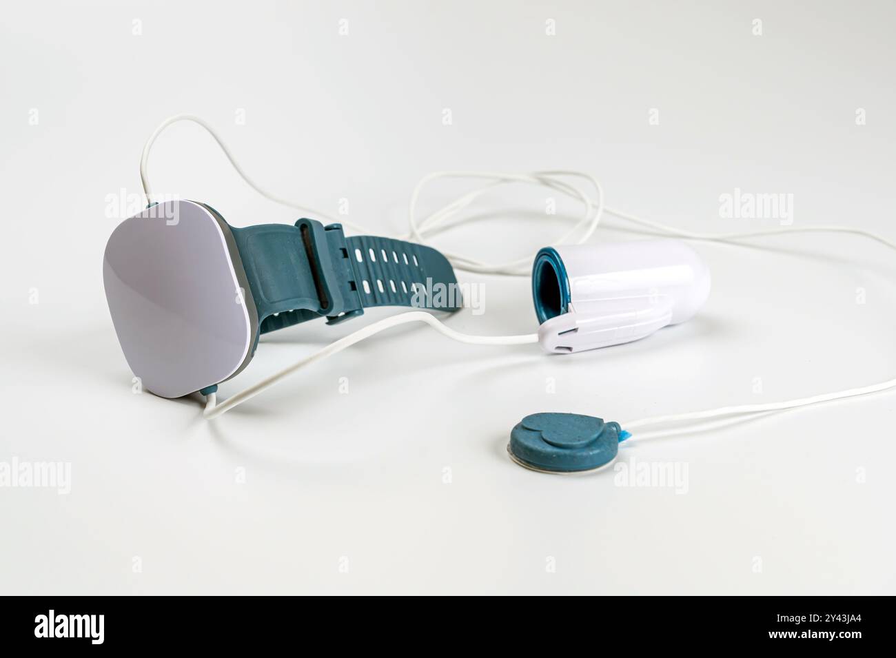 Sleep Apnea Diagnostic medical device Kit isolated on white background ...