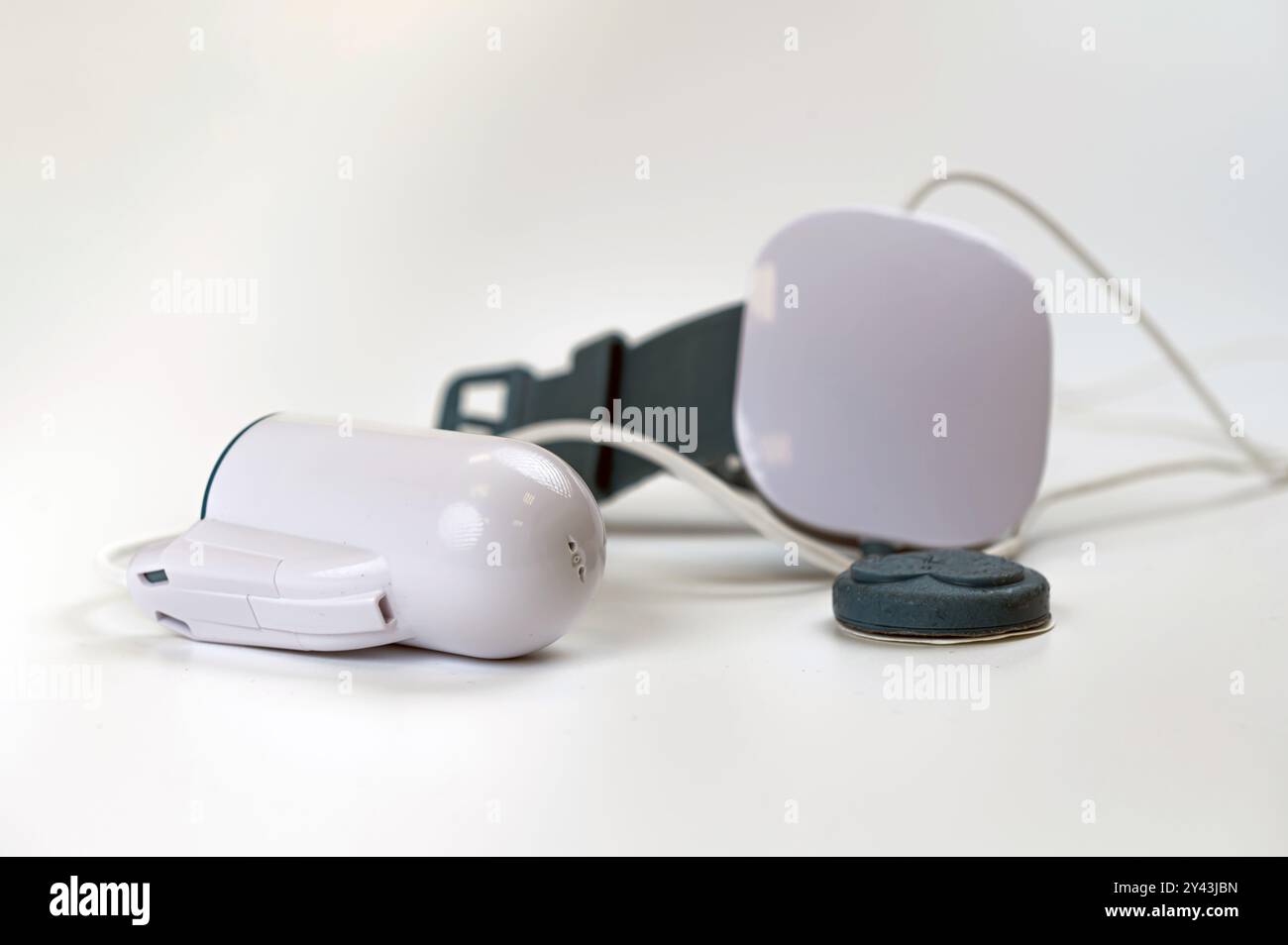 Sleep Apnea Diagnostic medical device Kit isolated on white background ...