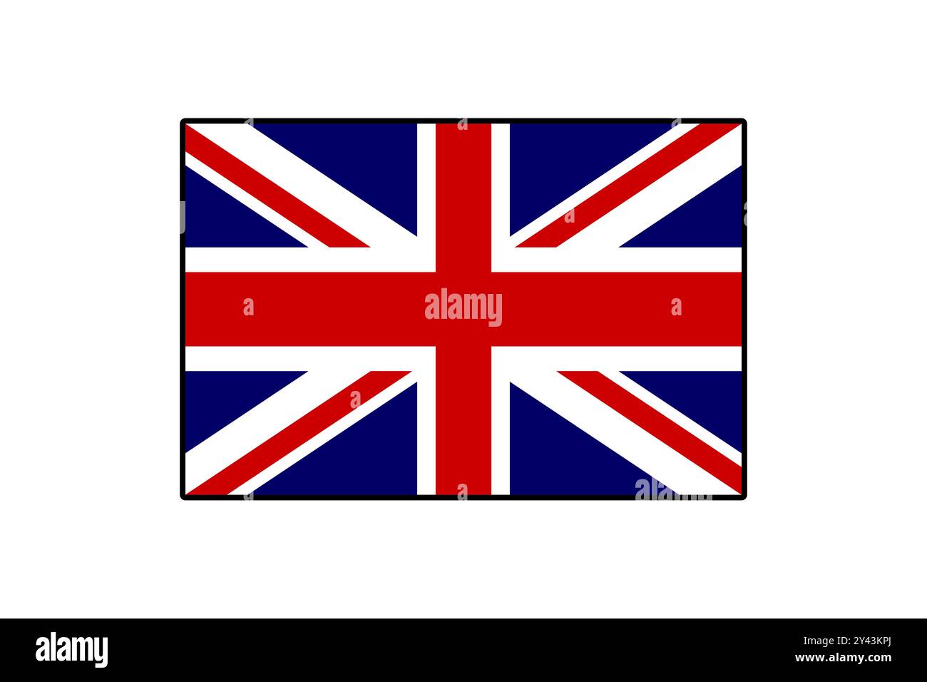 The design showcases a vector flag of the United Kingdom, illustrating ...