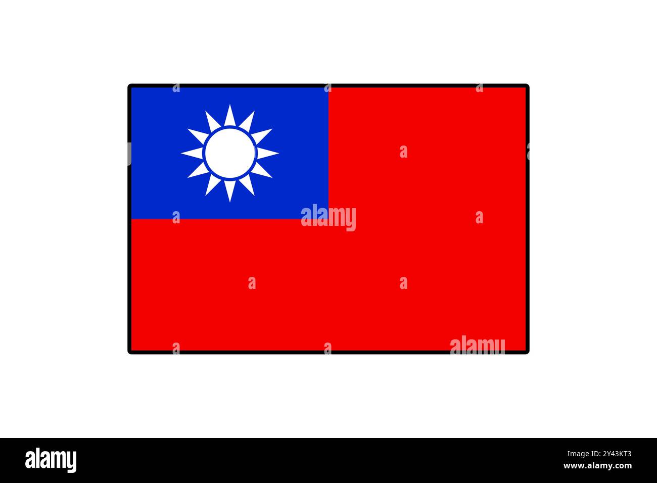 Taiwan cultural flag Stock Vector Images - Alamy