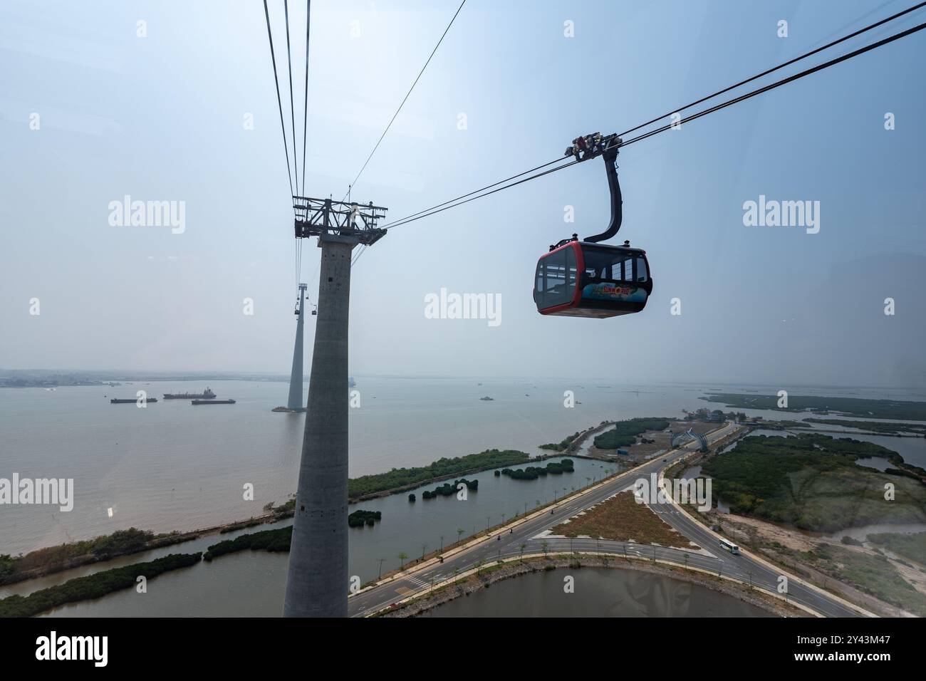 Cat Hai to Phu Long cable car route, the highest cable car pillar in ...