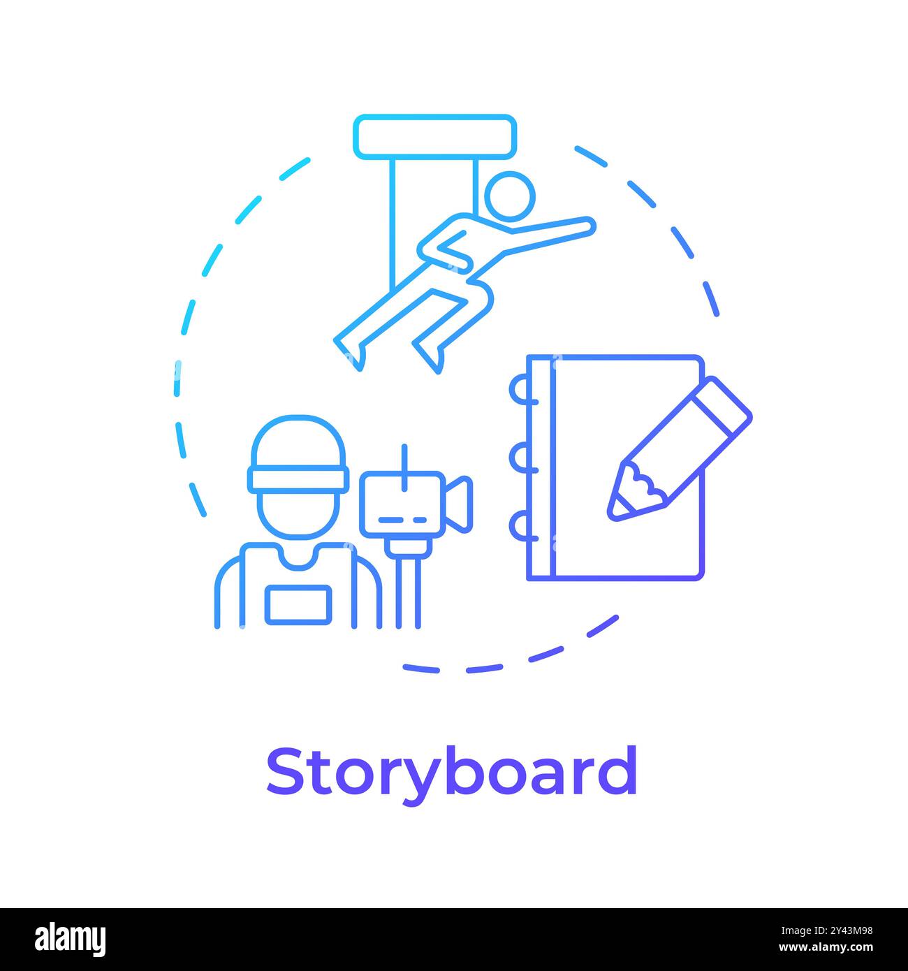 Storyboard multi color concept icon Stock Vector Image & Art - Alamy