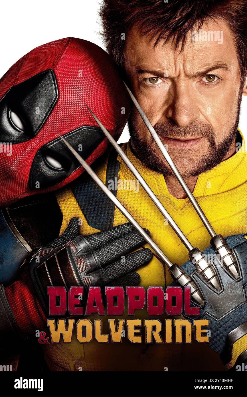HUGH JACKMAN and RYAN REYNOLDS in DEADPOOL & WOLVERINE (2024), directed by SHAWN LEVY. Credit ...