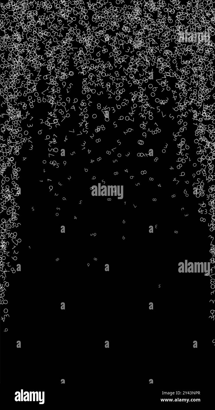 Scattered letters of latin alphabet. Colorful childish floating ...