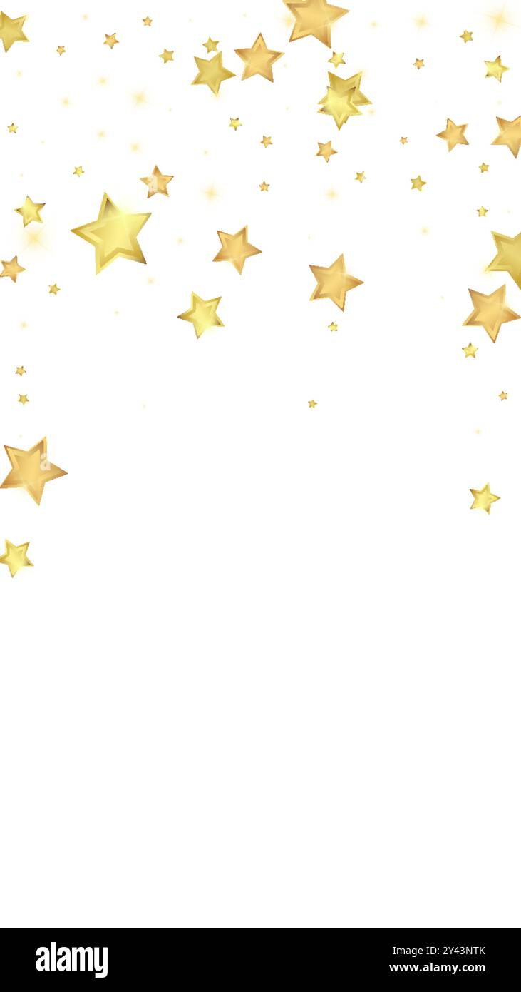 Magic stars vector overlay. Gold stars scattered around randomly ...