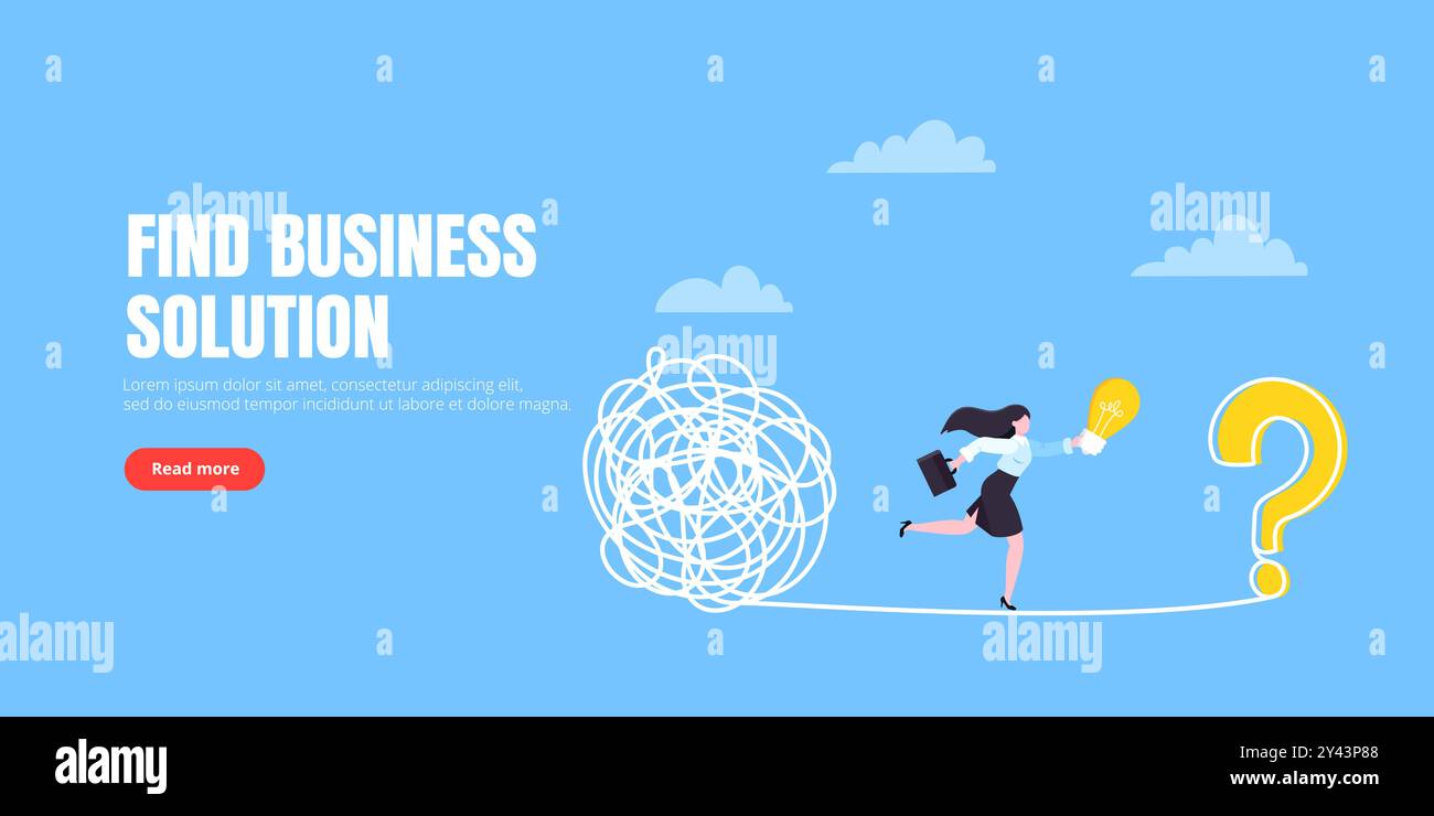 Understanding problem solution simplify challenge Stock Vector Image ...