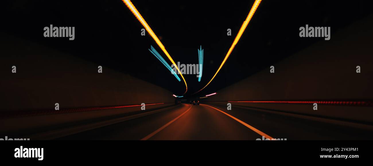 Tunnel road background hi-res stock photography and images - Alamy