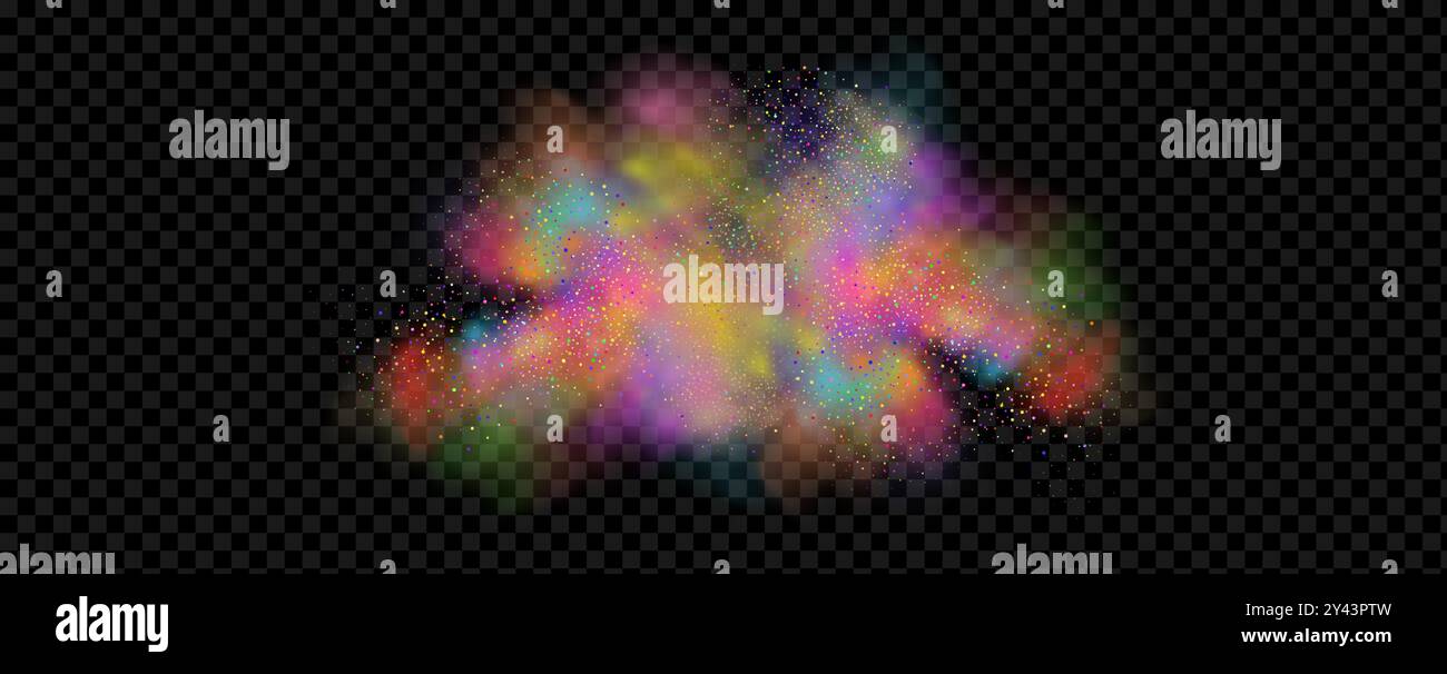 Explosions of color powder.Background of an explosion of colorful smoke ...