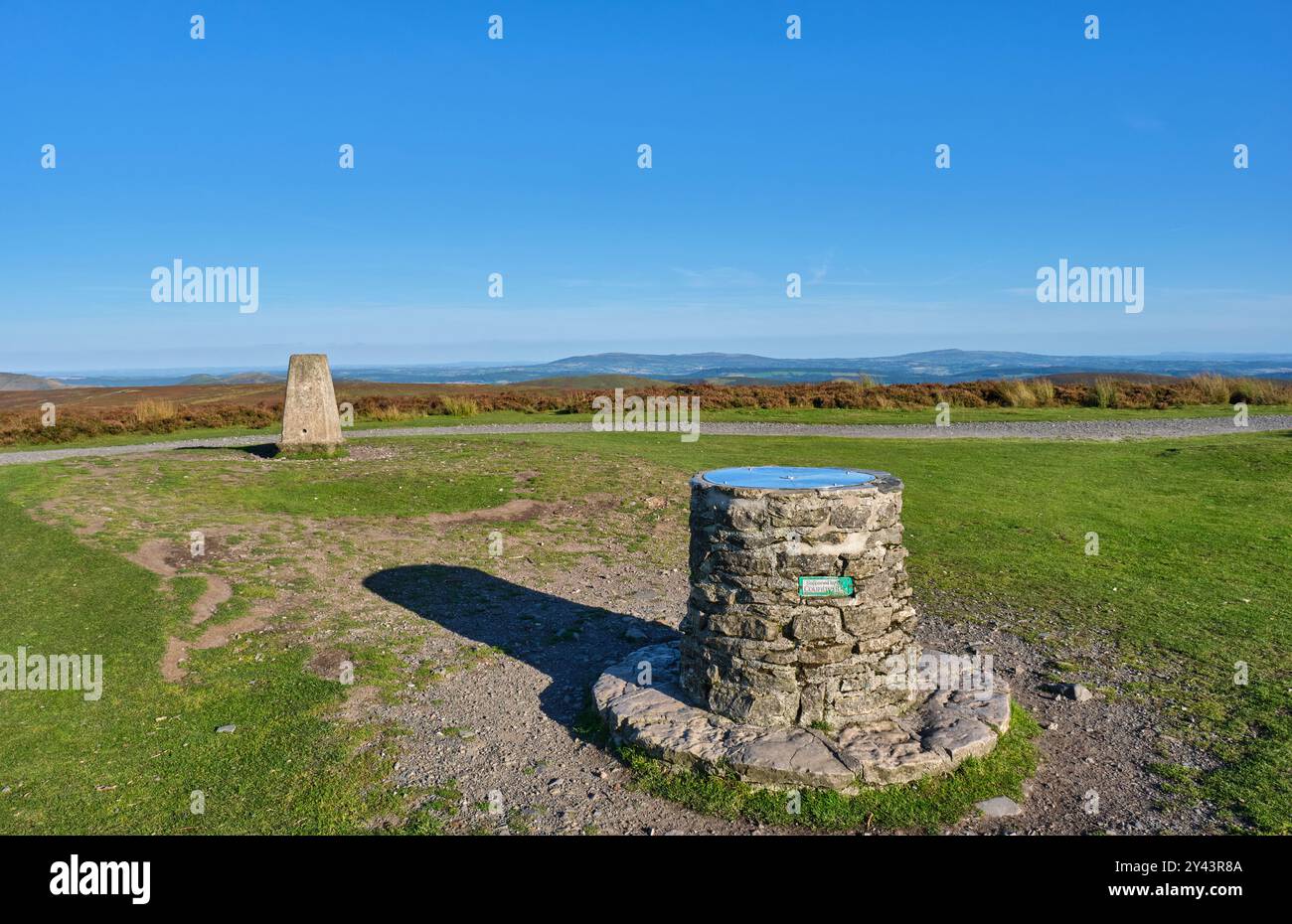 Trig point toposcope on summit hi-res stock photography and images - Alamy