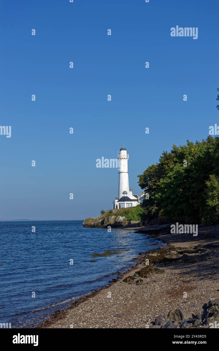 The Old West Lighthouse built on a Rocky Outcrop on the southern side ...