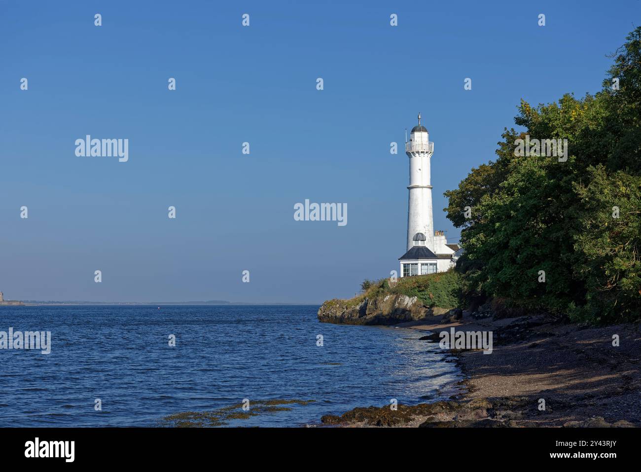 The Old West Lighthouse built on a Rocky Outcrop on the southern side ...